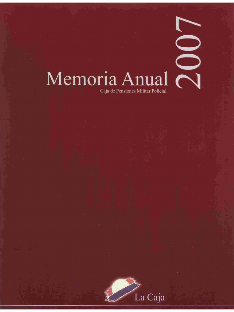 Memoria Anual 2007 | PDF | Pensión | Deuda