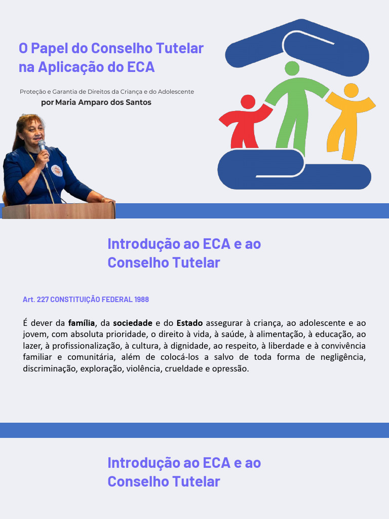 Importância do Conselho Tutelar no ECA | PDF | Conselho de Segurança ...