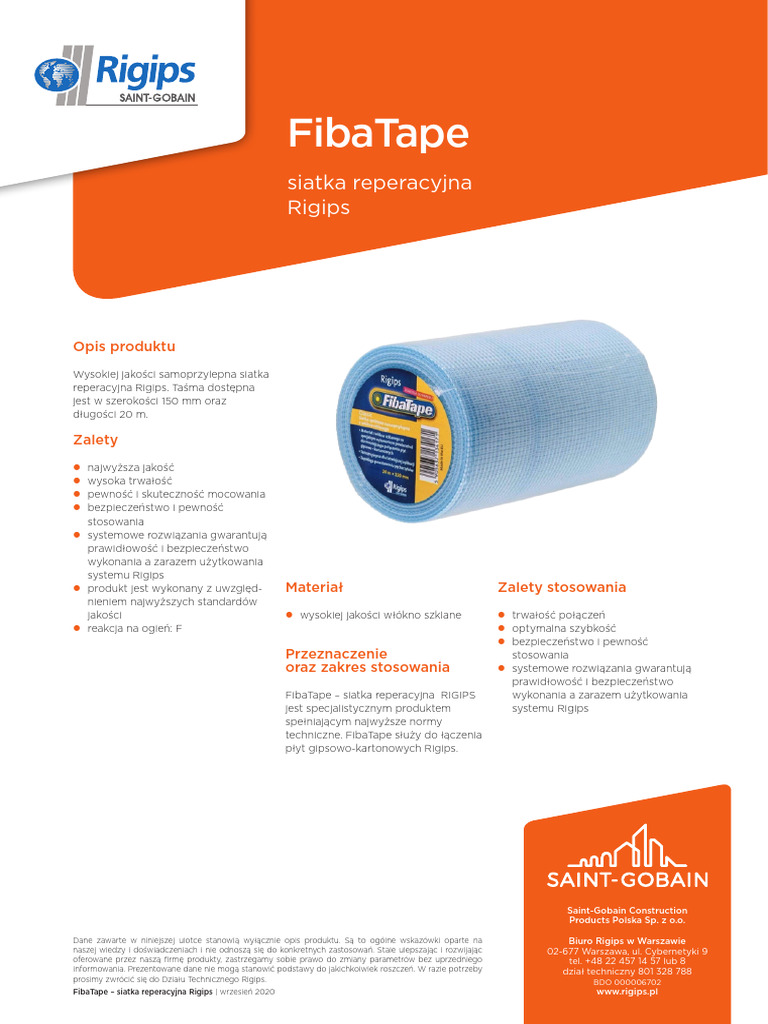 KT Fiba Tape Siatka Reperacyjna 09.2020 | PDF