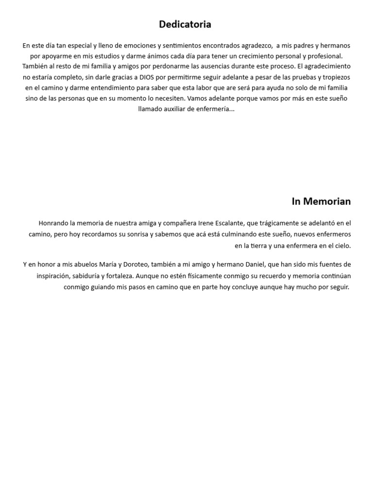 Dedicatoria | PDF