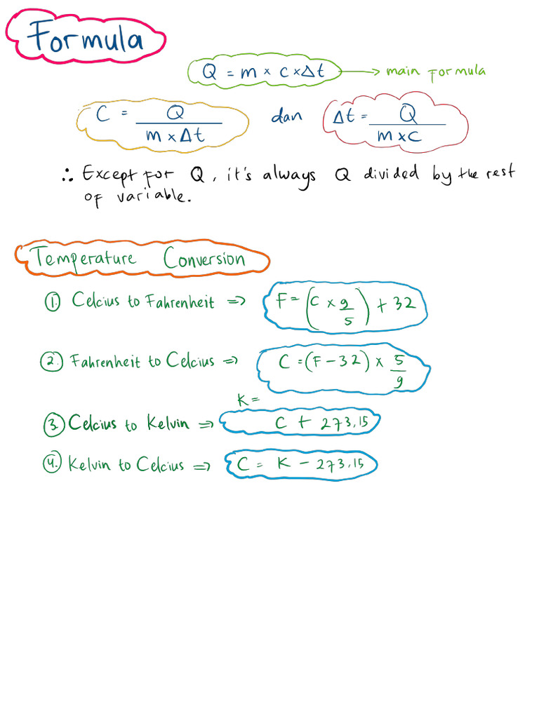 Temperature Conversion & Amount of Heat | PDF