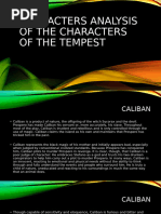 The Tempest - Character List | PDF | The Tempest | Shakespearean Comedies