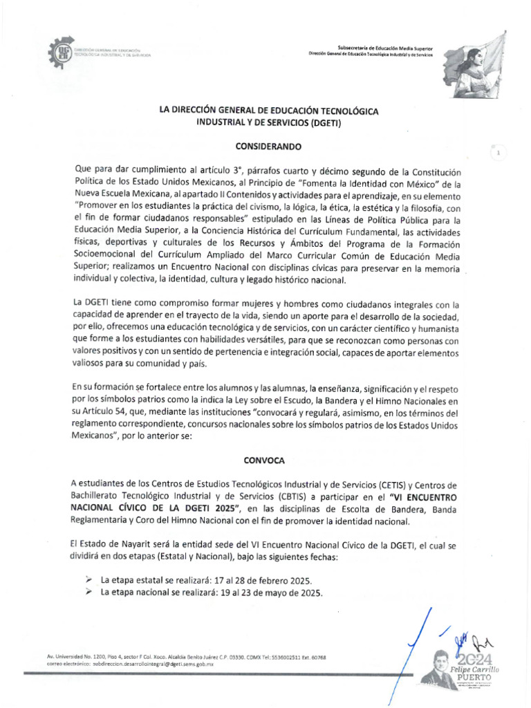 Convocatoria VI ENC 2025 (Con Anexos) | PDF