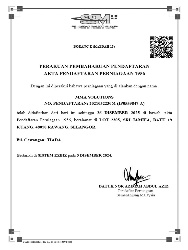 Ma Solutions Cert PDF | PDF