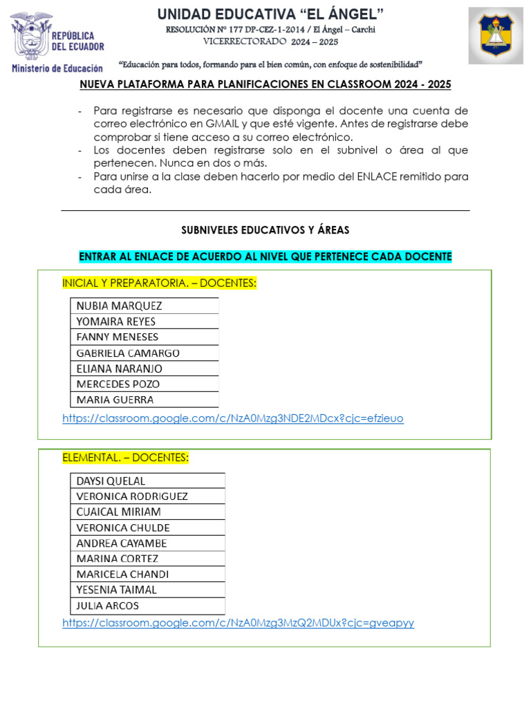Nueva Plataforma UEEA 2024-2025 | PDF | Enseñando | Modificación de ...