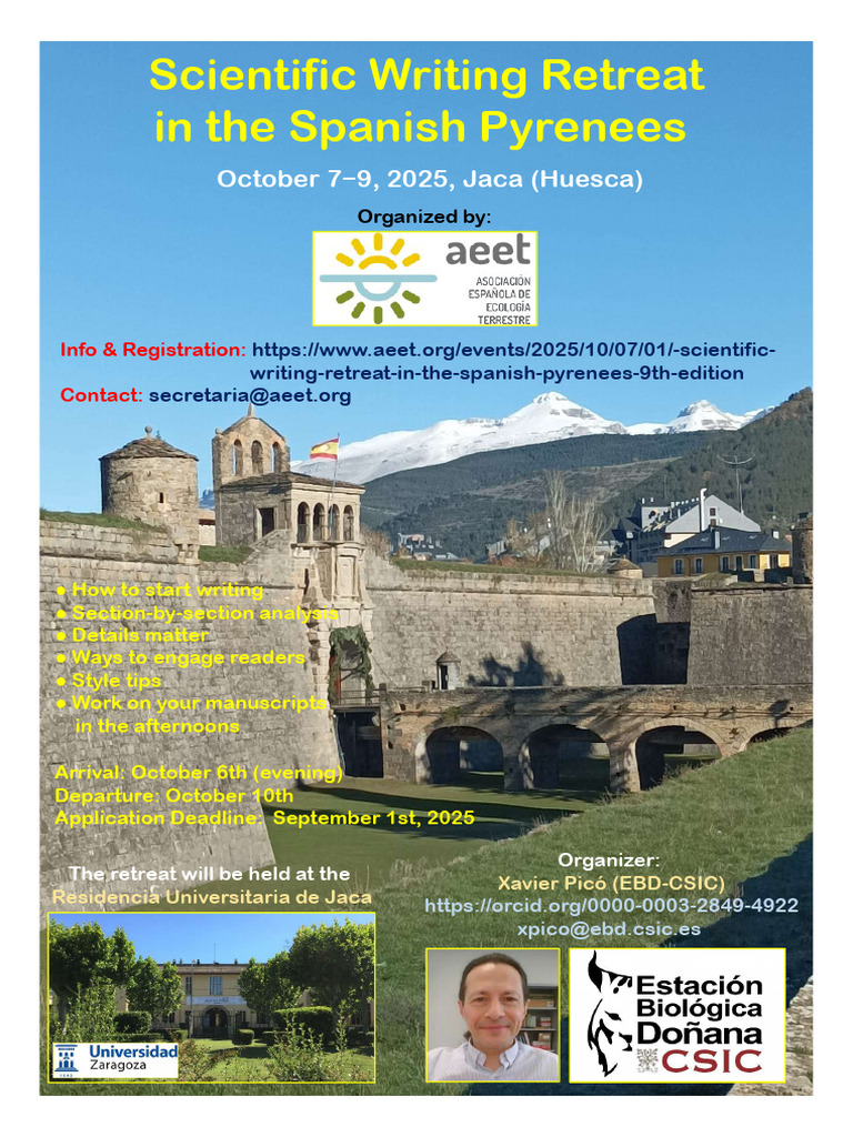 Flyer Writing Retreat AEET 2025 | PDF