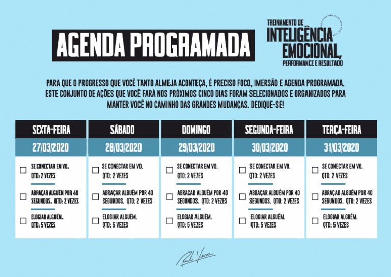 Agenda Programada | PDF
