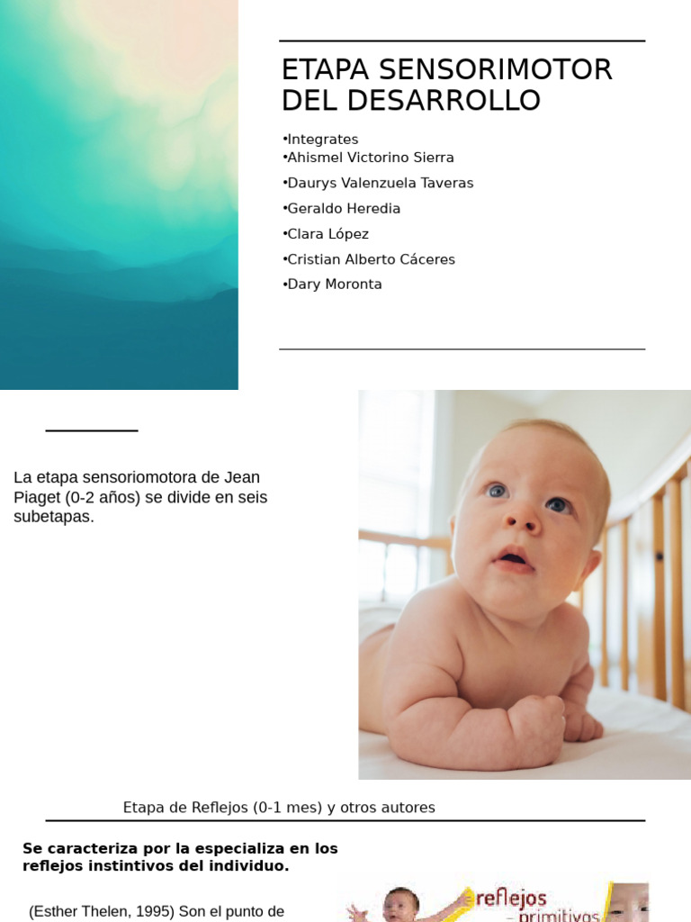 Etapa Sensorimotora en el Desarrollo Infantil | PDF | Desarrollo ...