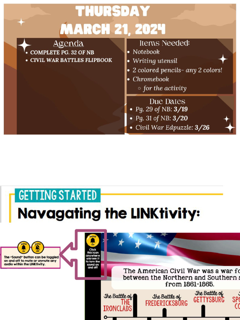 Civil War Battles Flipbook Slides | PDF | Emancipation Proclamation ...