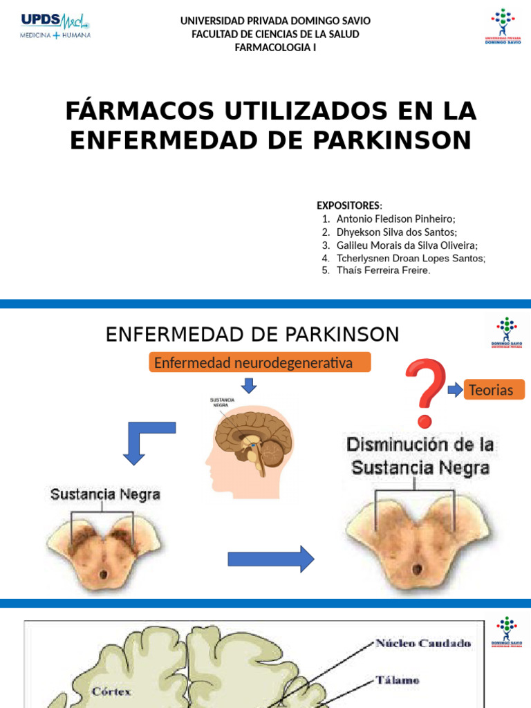 Fármacos Utilizados en Parkinson | PDF