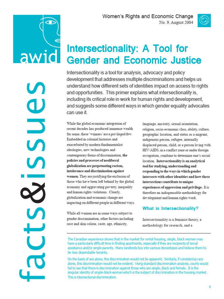 Intersectionality in Women's Economic Rights | PDF | Intersectionality ...
