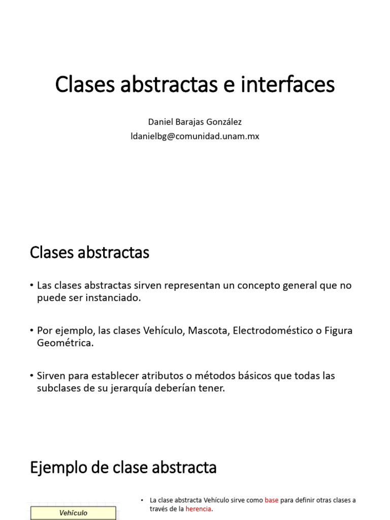04 Clases Abstractas e Interfaces | PDF | Herencia (Programación Orientada a Objetos) | Objeto ...