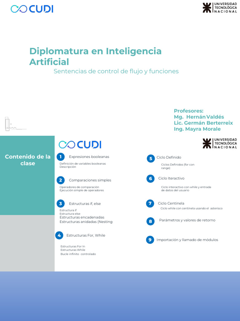 03-Diplomatura en IA - Sentencias de Control de Flujo y Funciones | PDF ...