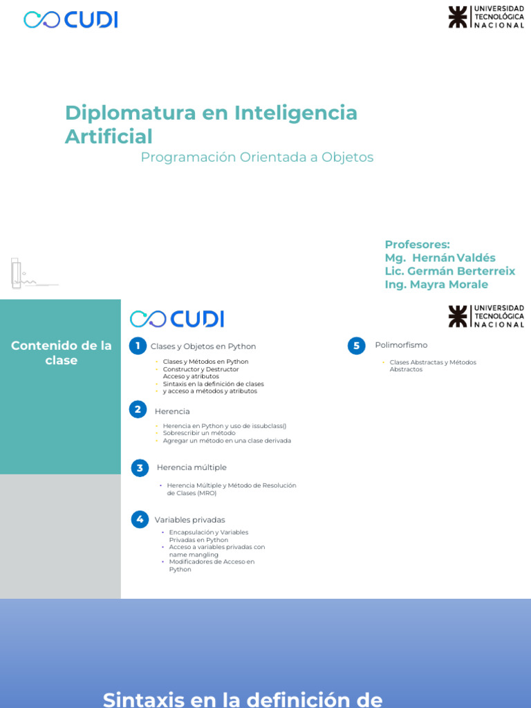 04-Diplomatura en IA - Programación orientada a objetos | PDF | Herencia (Programación Orientada ...
