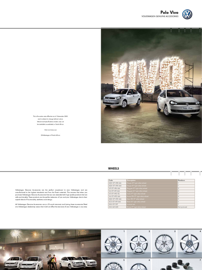 VW Polo Vivo Brochure | PDF | Volkswagen | Wheeled Vehicles