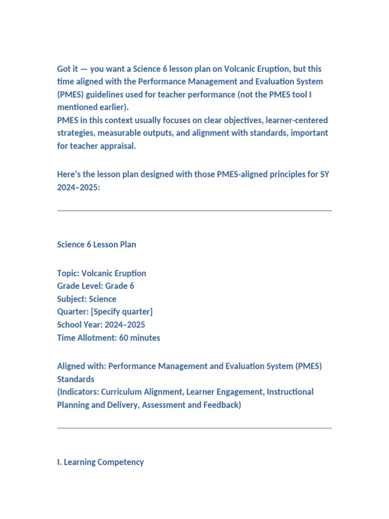 Volcanic Eruption Poster Rubric | PDF | Lesson Plan | Educational ...
