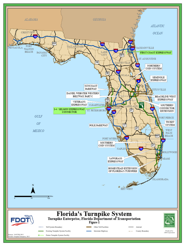 FDOT TOLL Maps | PDF | Land Transport | Florida