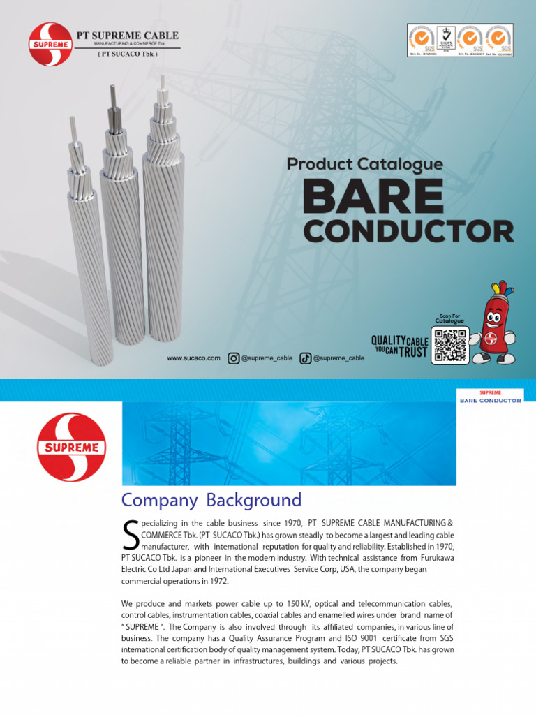 AAA Catalog Bare Conductor Cable | PDF | Electricity | Building Engineering