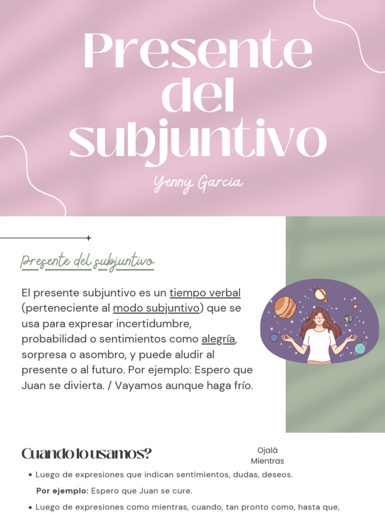 Presente Subjuntivo | PDF