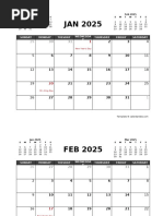 2026 Printable Landscape Monthly Calendar | PDF | Observances