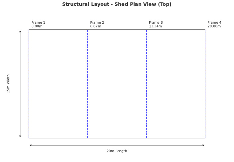 Shed Plan View: Structural Layout | PDF