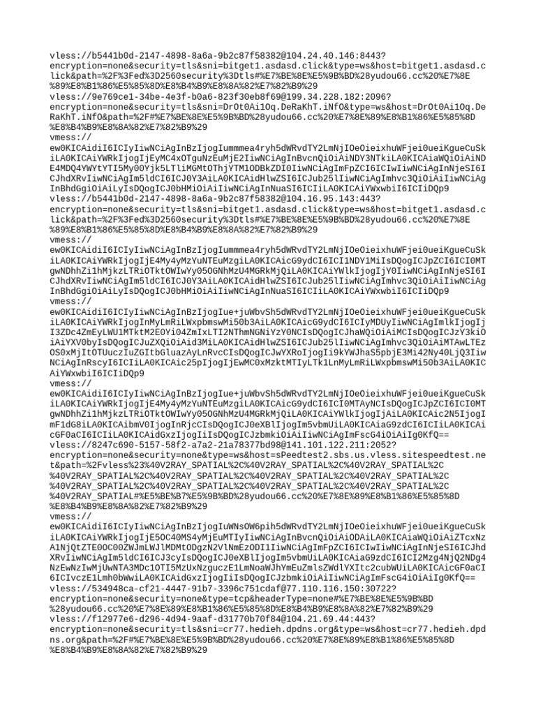 VLESS and VMess Proxy Links List | PDF | Chess Theory | Chess