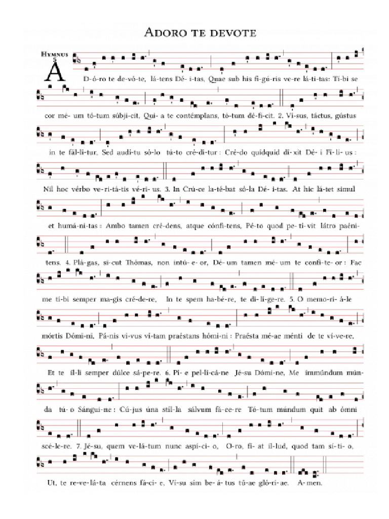 Adorote Devote Partitura | PDF