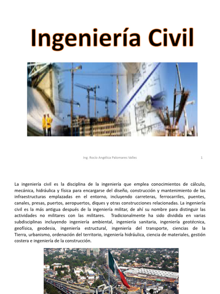 Ingeniería Civil en España: Funciones Clave | PDF