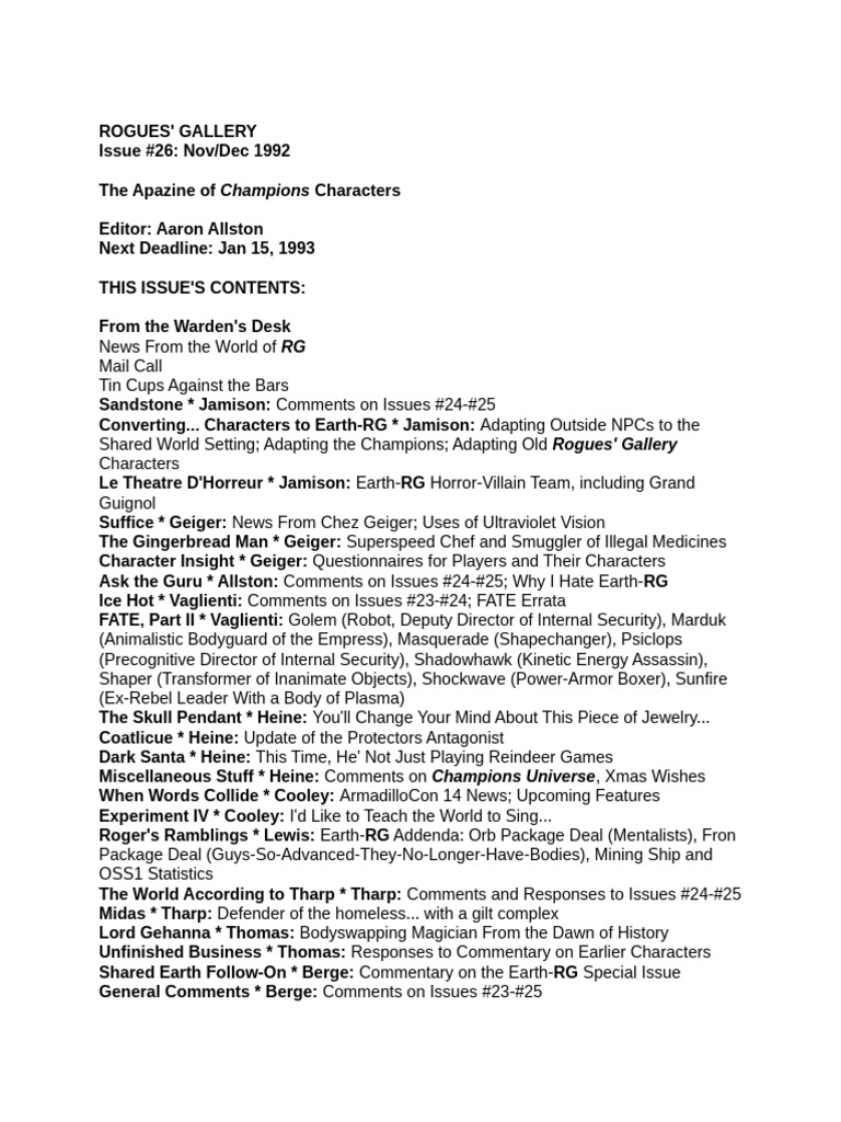 Issue 26 RG Shared Rant (November December 1992) | PDF | Milky Way | Galaxy