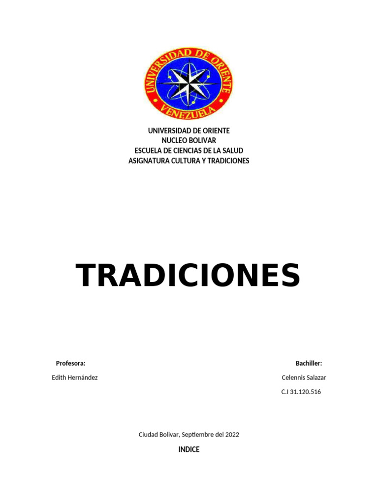 Trabajo de Tradiciones | PDF | Carnaval | Tradiciones