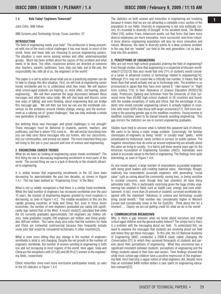 Isscc 2009 Session 1 Plenary 1.4 | PDF | Programme For International Student Assessment | Teachers