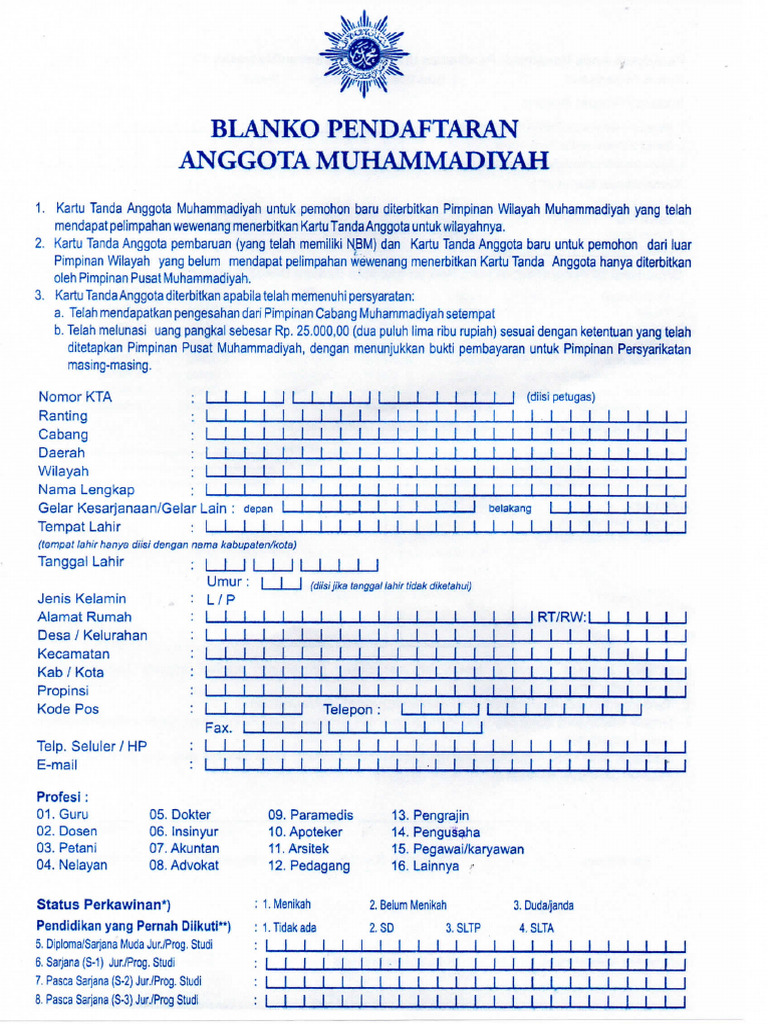 Blangko KTAM Manual | PDF