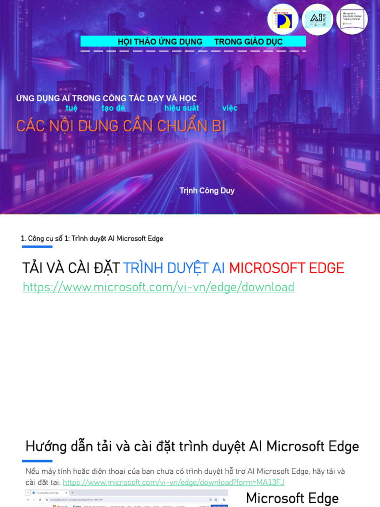 Huong Dan Chuan Bi Danh Cho SV - ƯD - AI | PDF