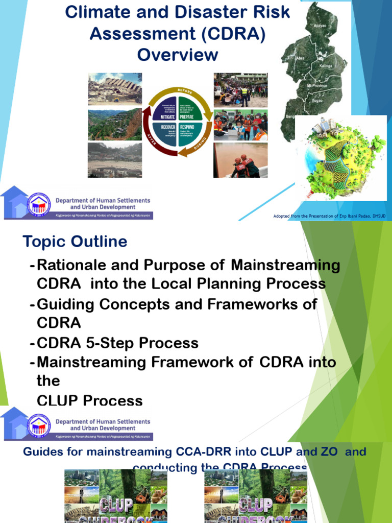 Mainstreaming CDRA in Local Planning | PDF | Hazards | Risk