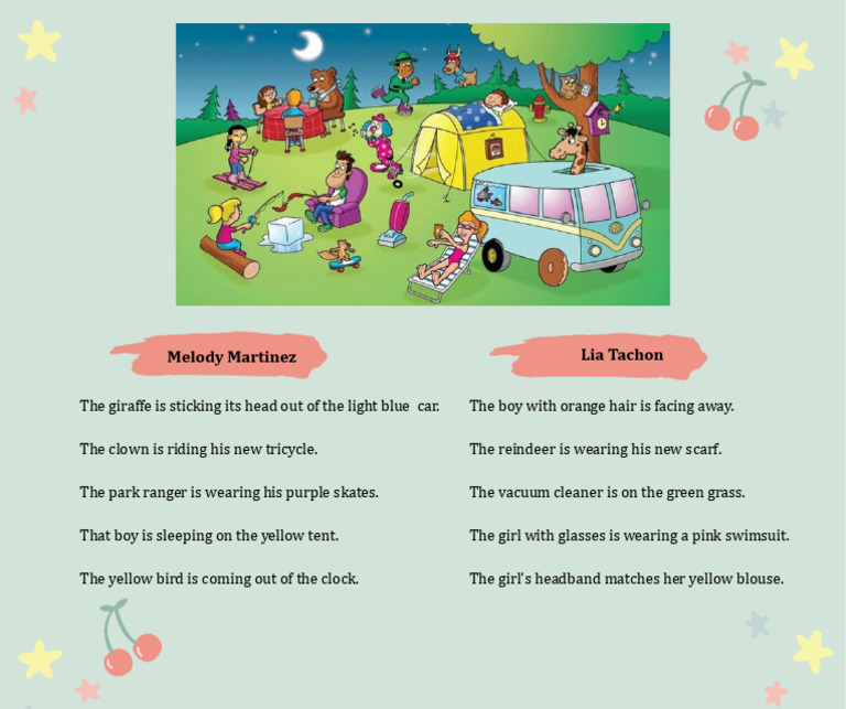 Colorful Scenes with Animals and Kids | PDF
