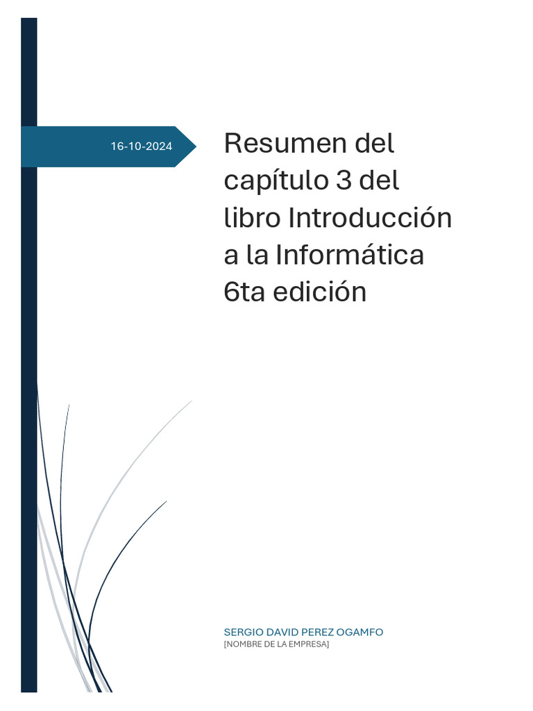 Resumen Cap 3 Sergio D. | PDF | Periférico | Hardware de la computadora