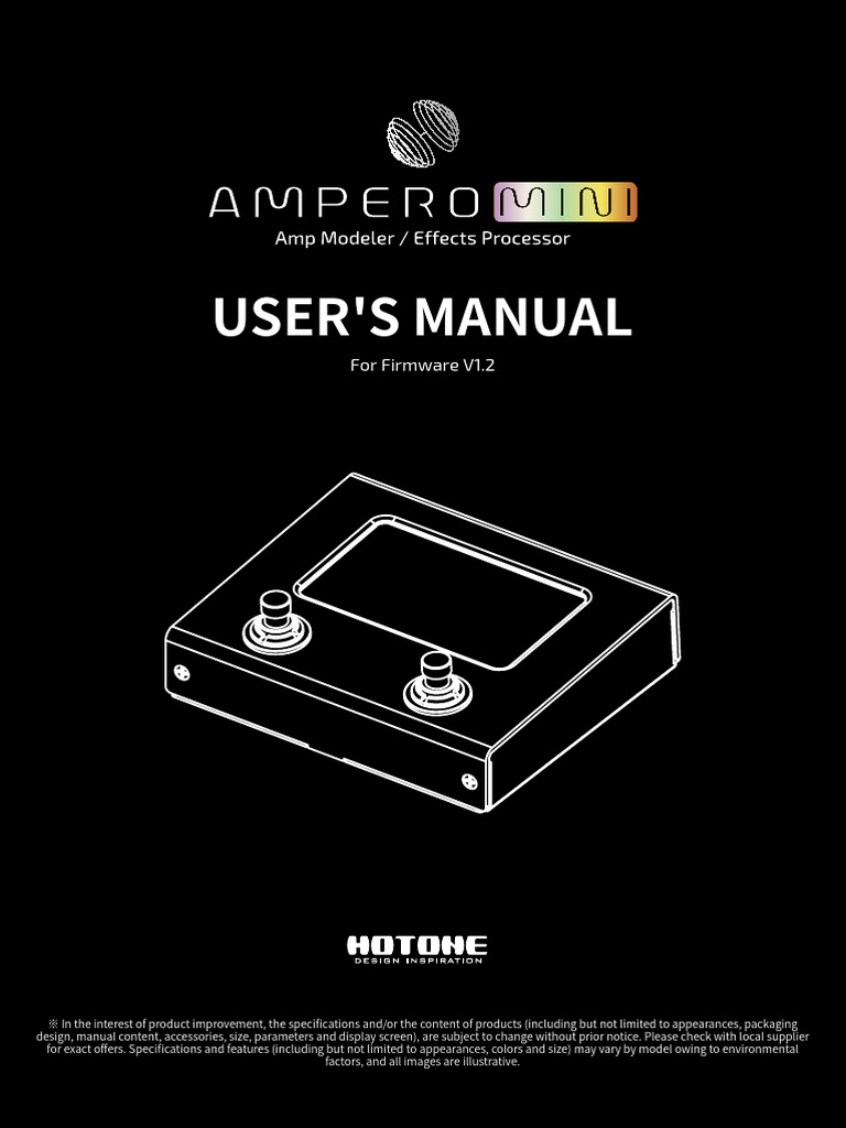 MP-50 (Ampero Mini) - Online Manual - EN - Firmware V1.2.1734336366201 ...