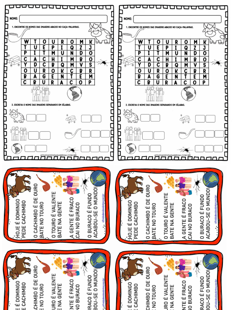 Sequencia Parlenda Hoje e Doming | PDF