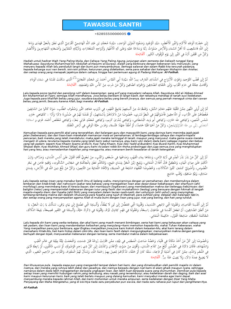 TAWASSUL SANTRI (KEREN)(1) | PDF