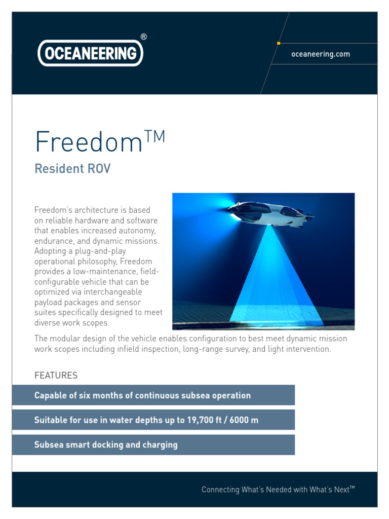 Freedom ROV: Modular Subsea Vehicle | PDF