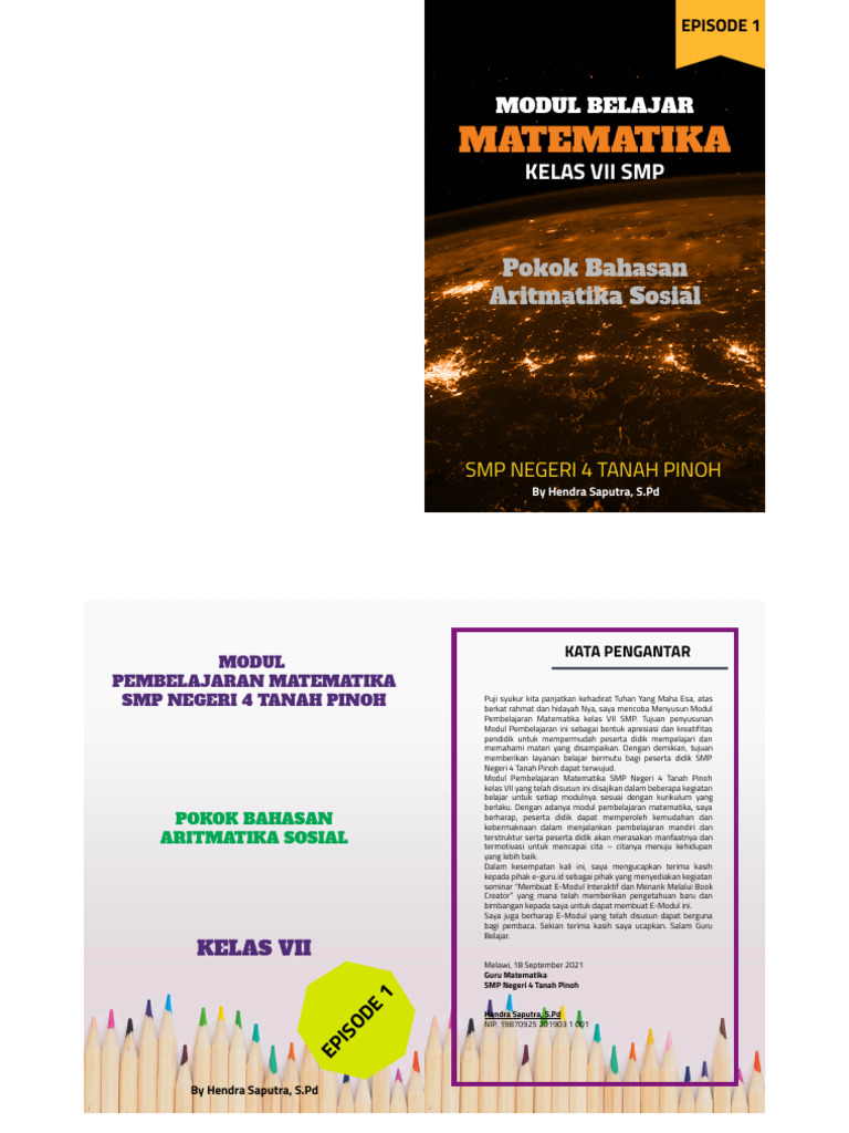 E-Modul Aritmatika Sosial | PDF