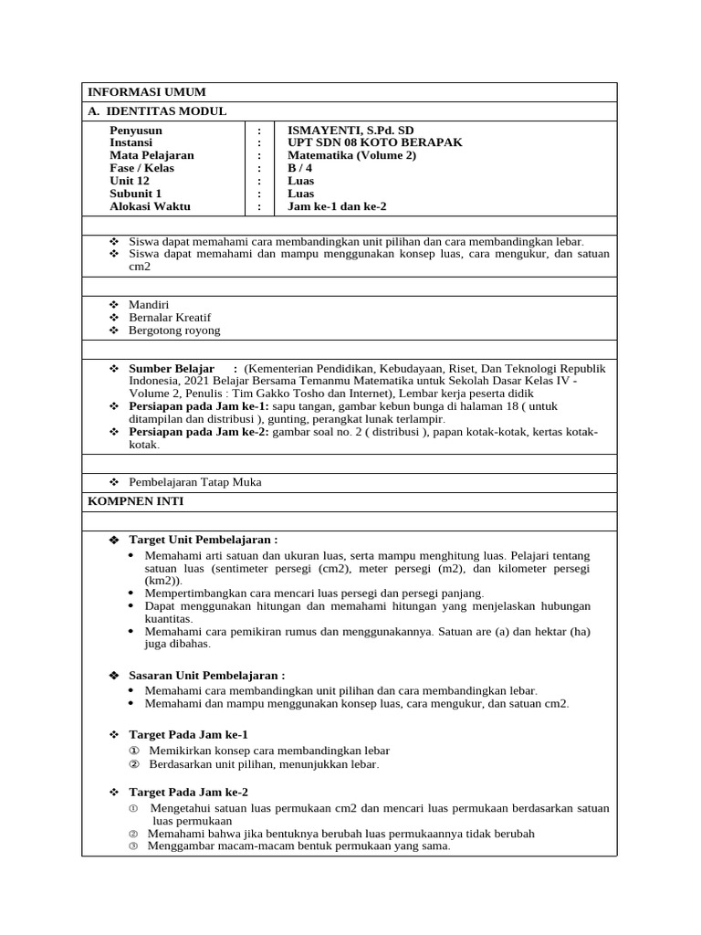 Unit 12 - MA Matematika Kls 4 | PDF