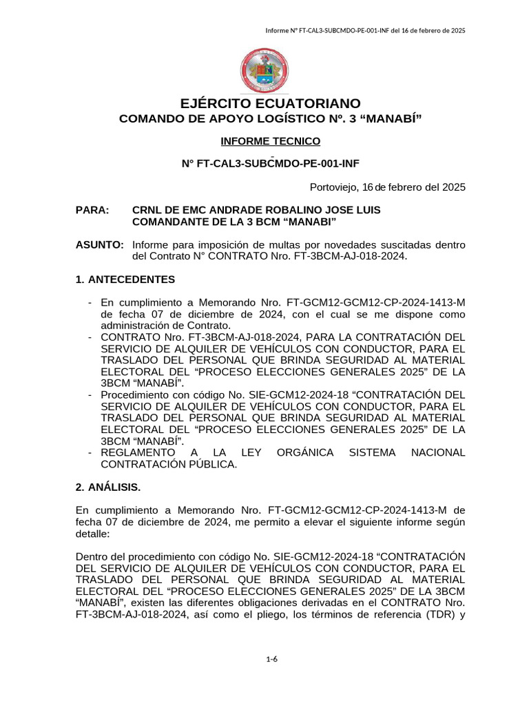 001 Informe MULTAS MANTATUN | PDF