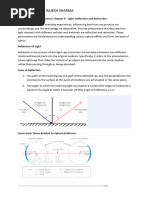 Class 10 Chapter Light | PDF | Refraction | Reflection (Physics)