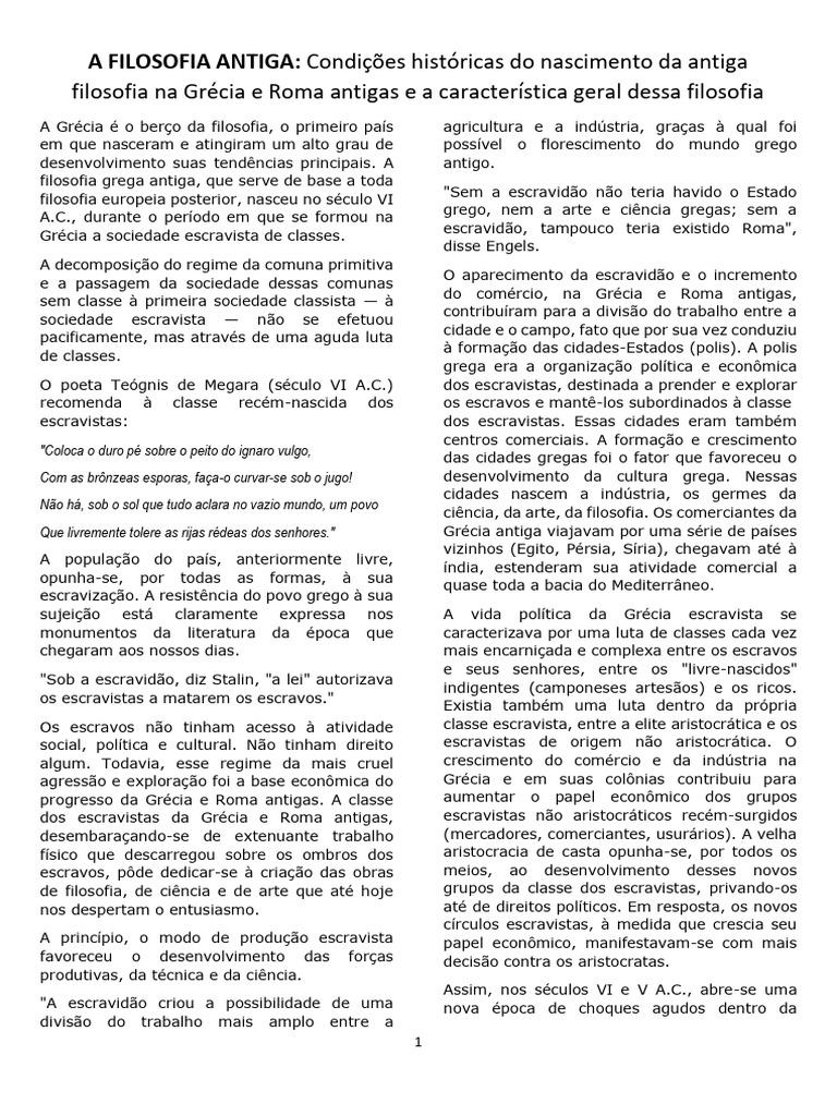 FIL-1TRIM-Aula3-2025-A Filosofia Antiga - o Contexto Historico de Seu Surgimento | PDF | Science ...