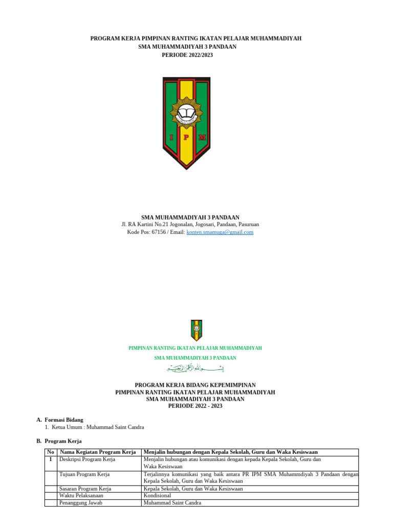 Lanscape Proker 2022 2023 | PDF