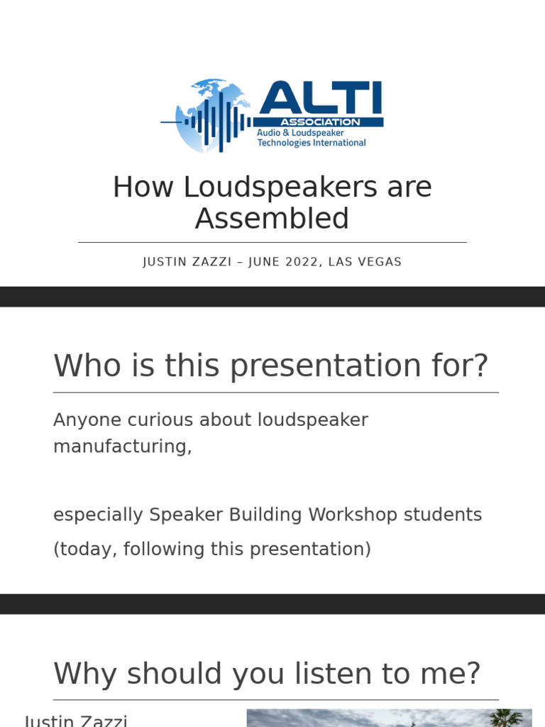 How Loudspeakers Are Assembled 2 | PDF | Magnetism | Magnetic Devices