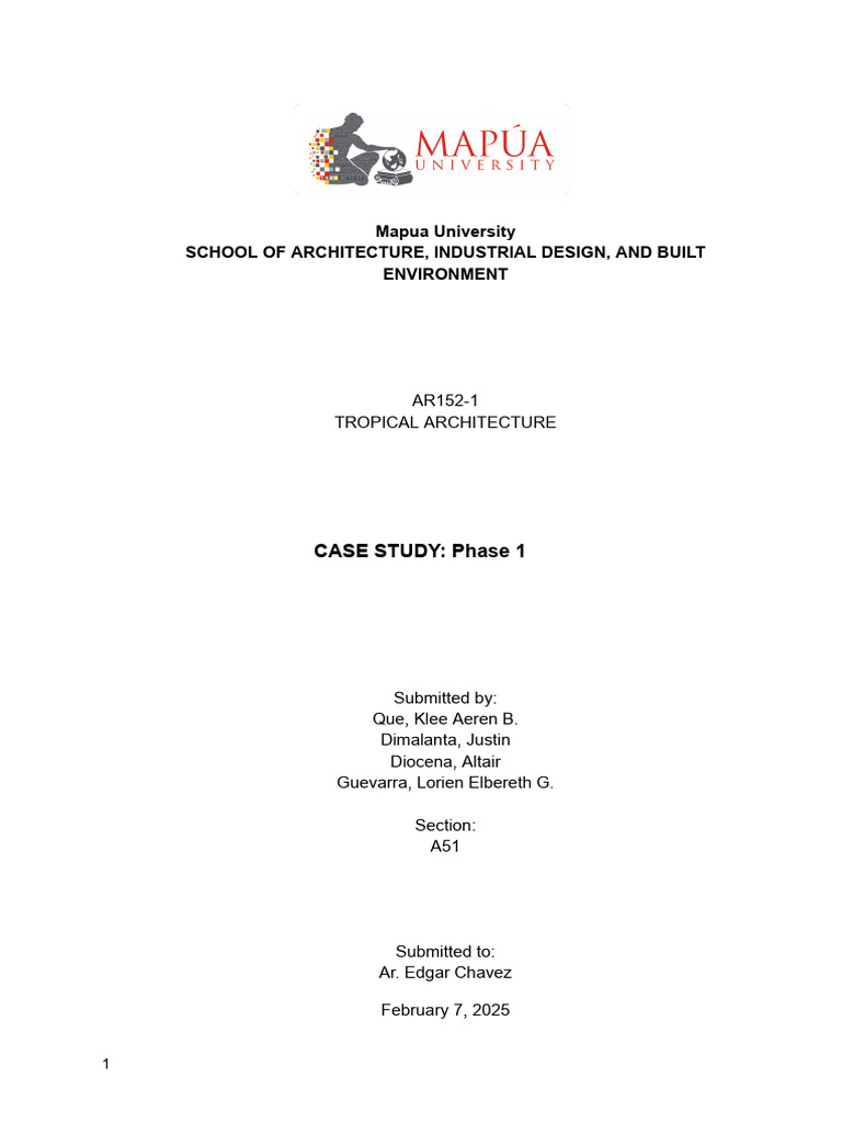 Ar152-1 Case+Study Phase1 | PDF