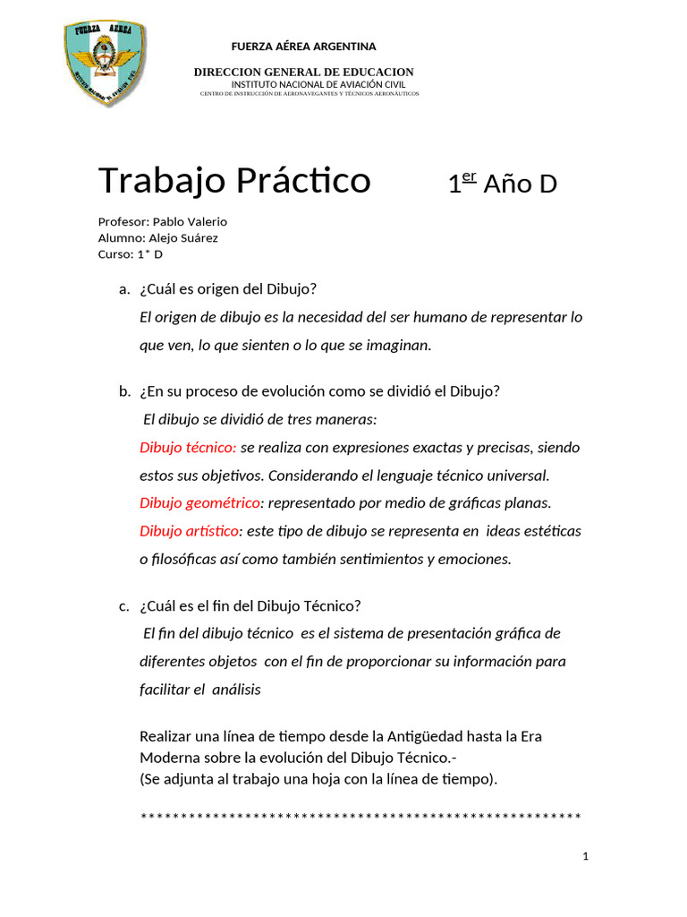 LenguajeTecnologico1D Dibujo Tecnico Pablo Valerio | PDF | Dibujo | Dibujo técnico