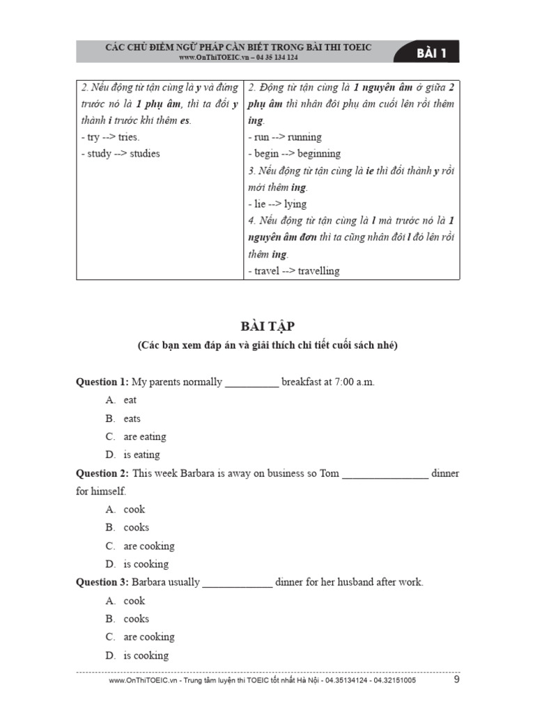 SESSION 1 GRAMMAR | PDF